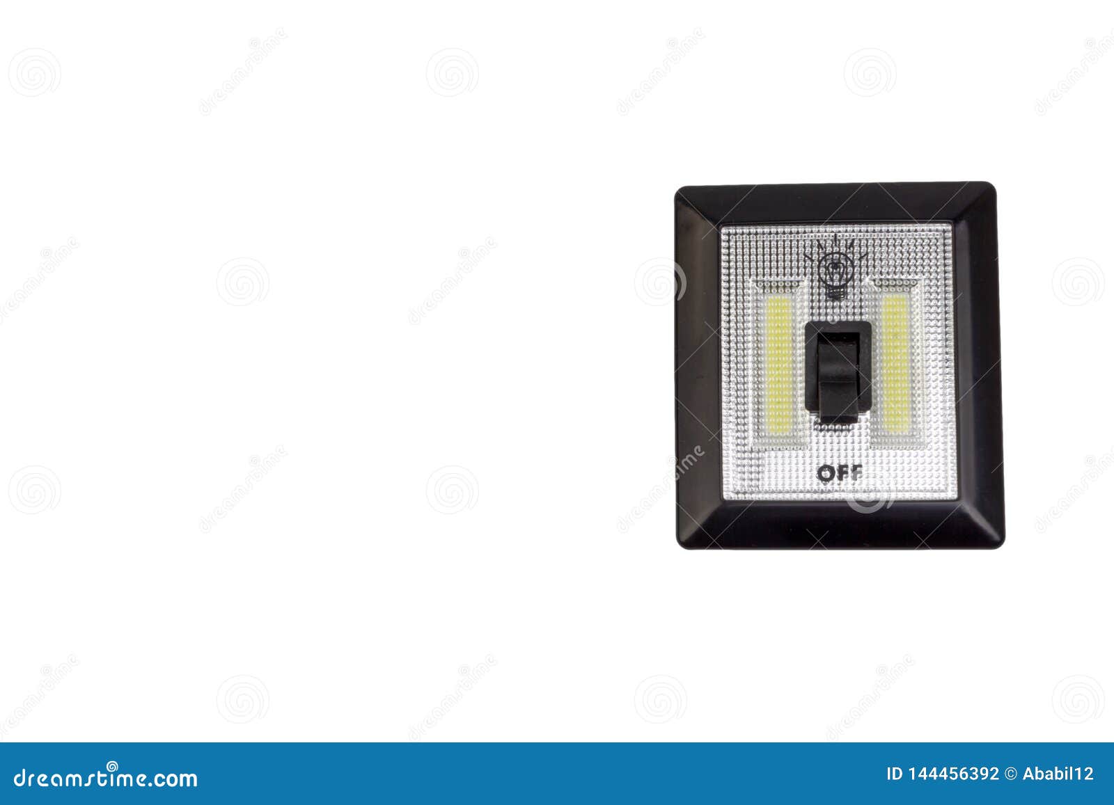 LED Light Switch or Magnetic LED Switch. Selective Focus Stock Photo ...