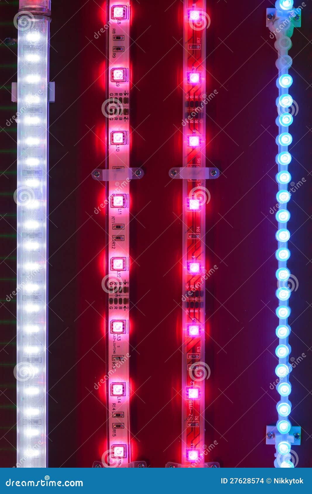 Led light tapes stock photo. Image of macro, emitting - 27628574