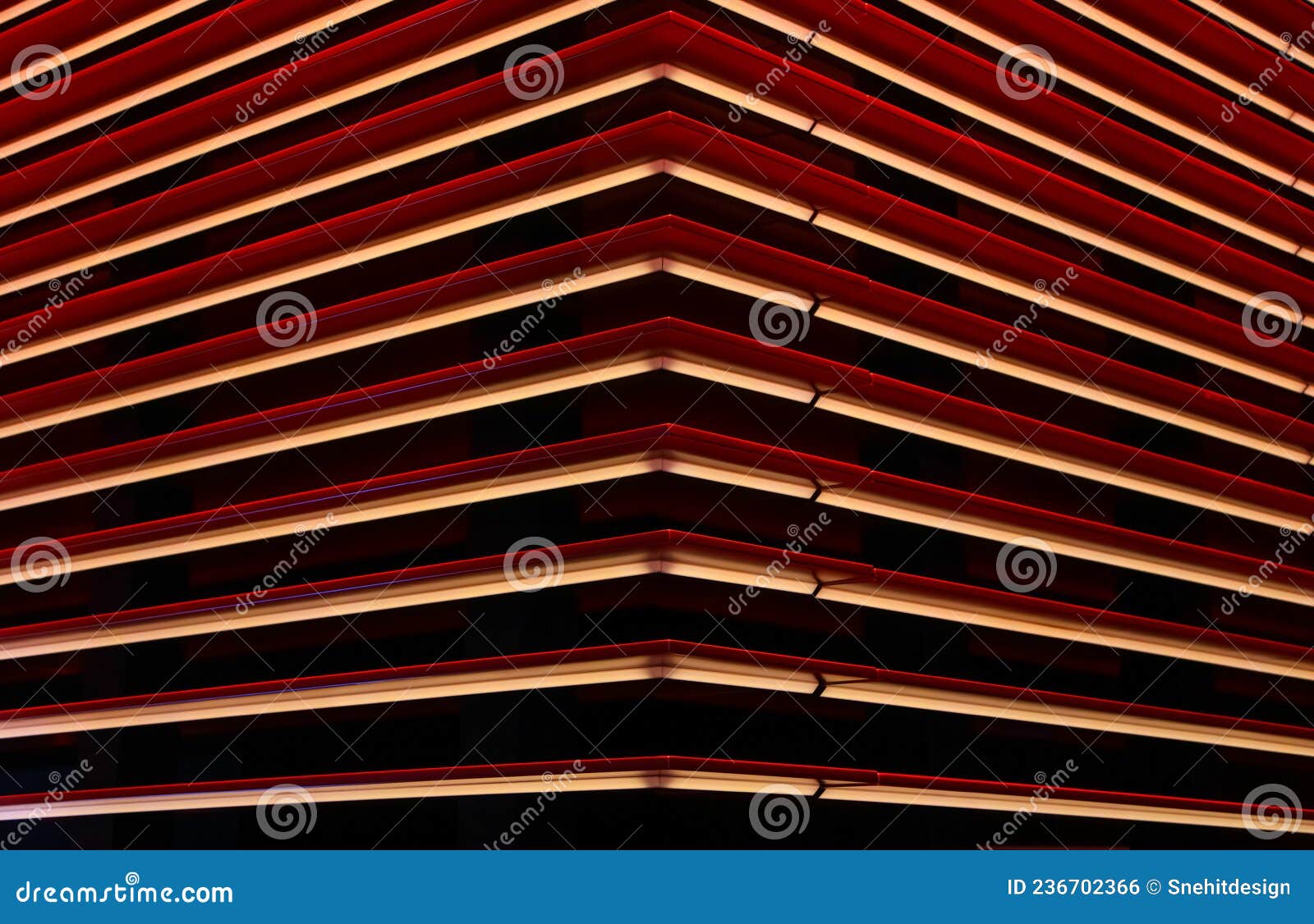 LED Light Bars Pattern on the Wall Stock Photo - Image of light ...