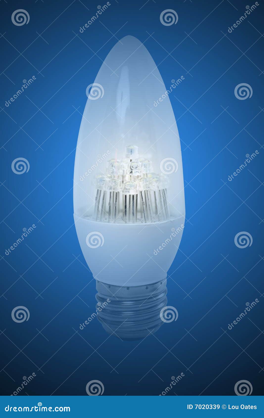 LED lightbulb stock image. Image of lamp, light, glass - 7020339