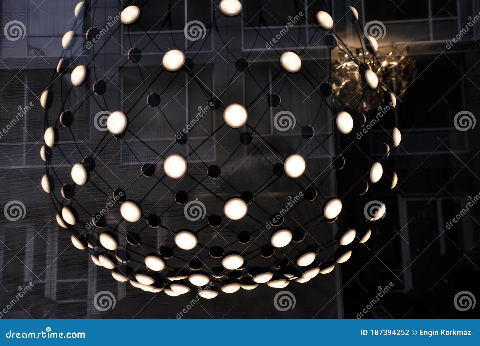 LED lighting design stock photo. Image of round, hanging - 187394252