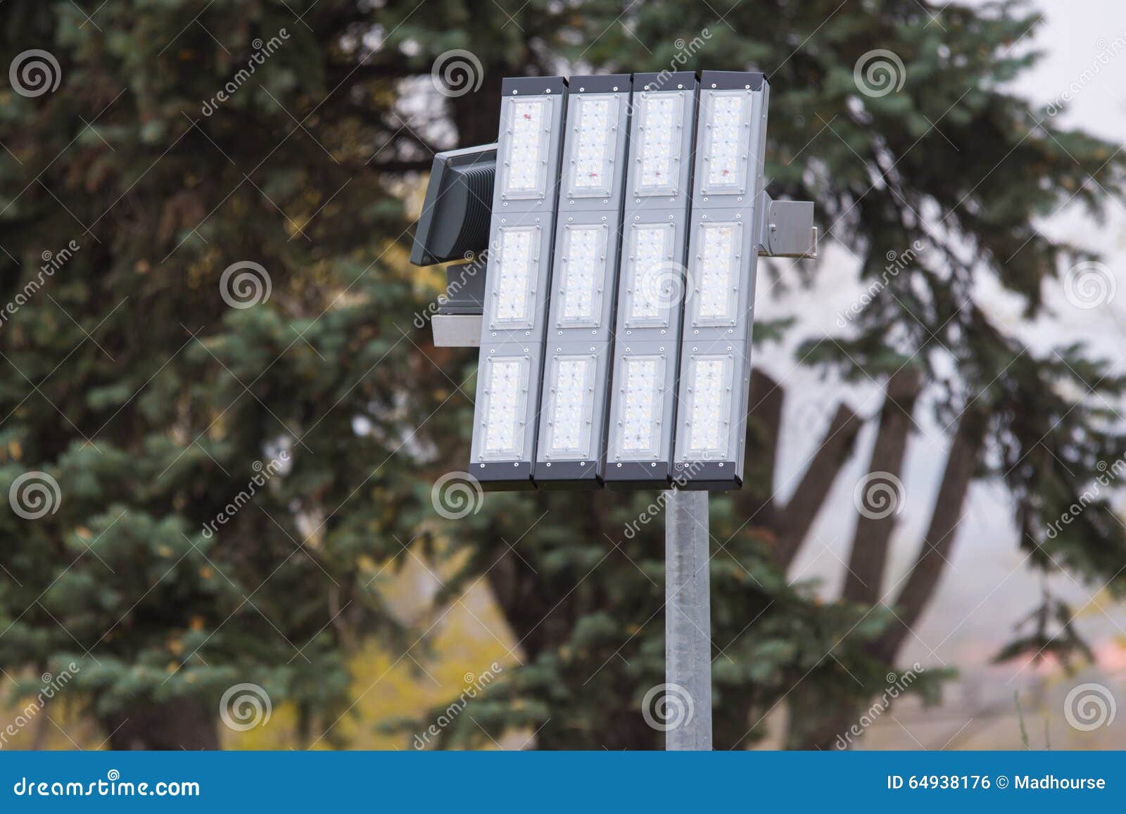 LED Lighting a Lantern on a Pole Stock Photo - Image of ecology ...