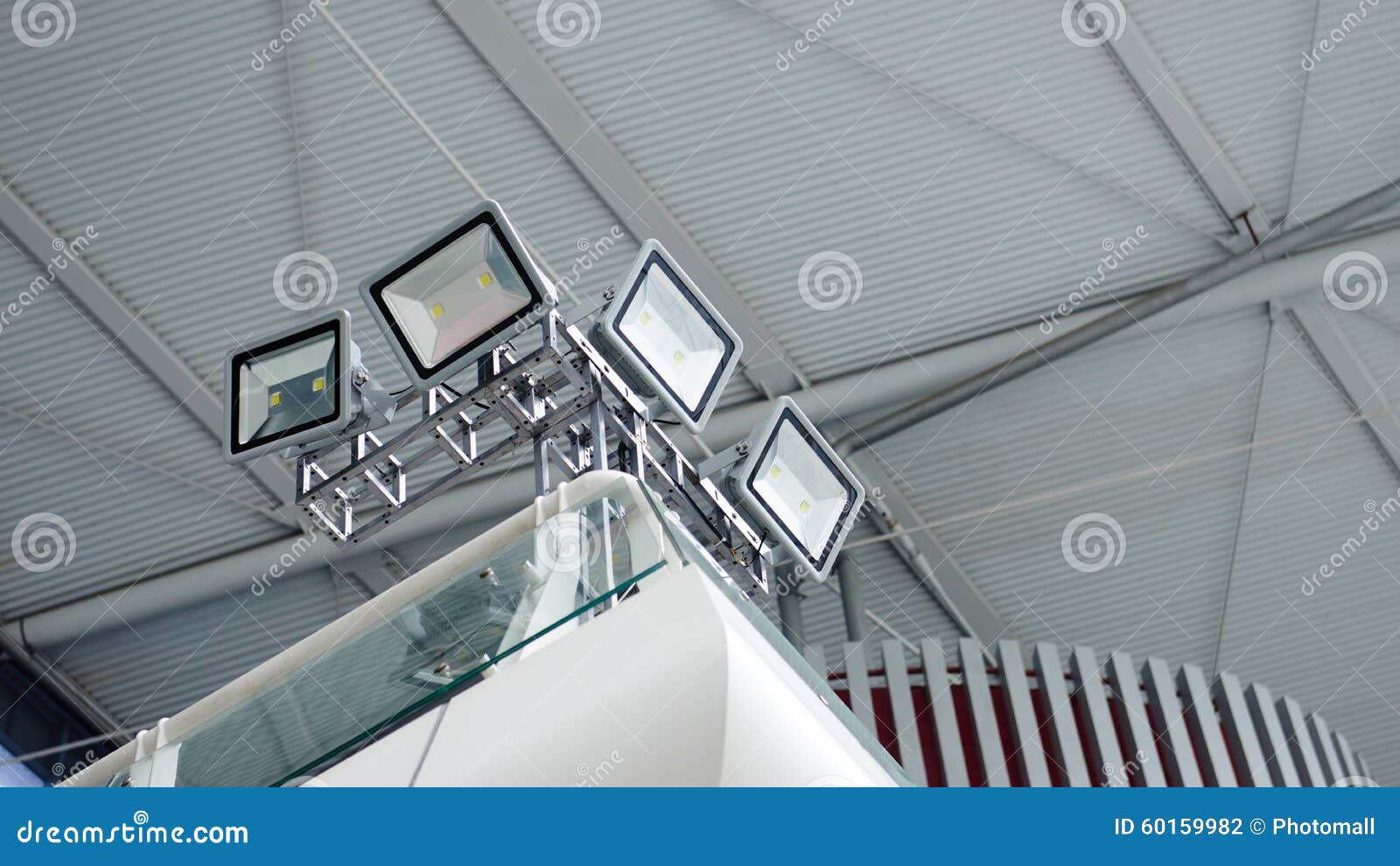 Led Lighting Modern Building Hall Stock Photo - Image of lightbulb ...