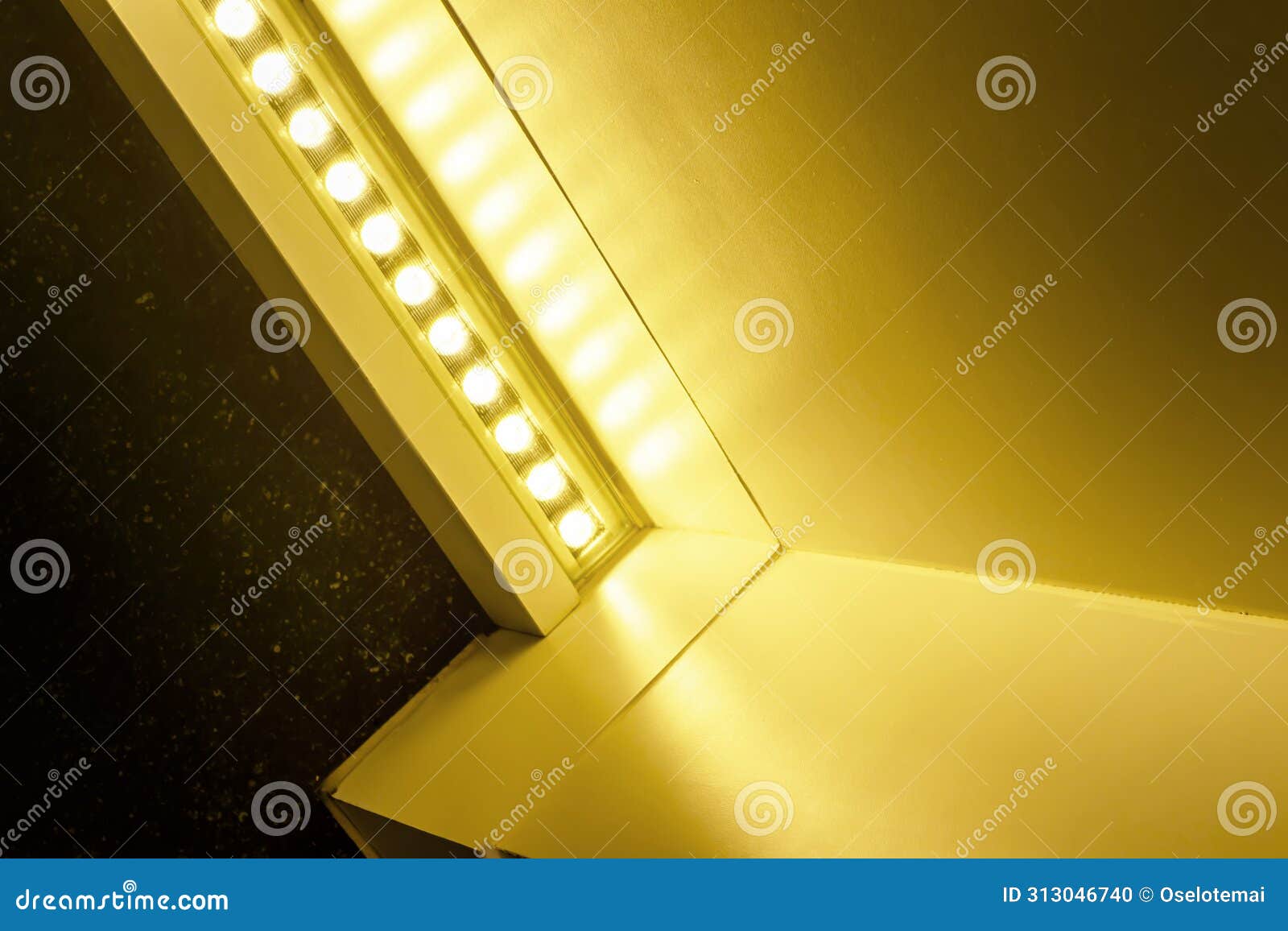 The LED Lighting System Emits a Warm Color with a Light Temperature of ...