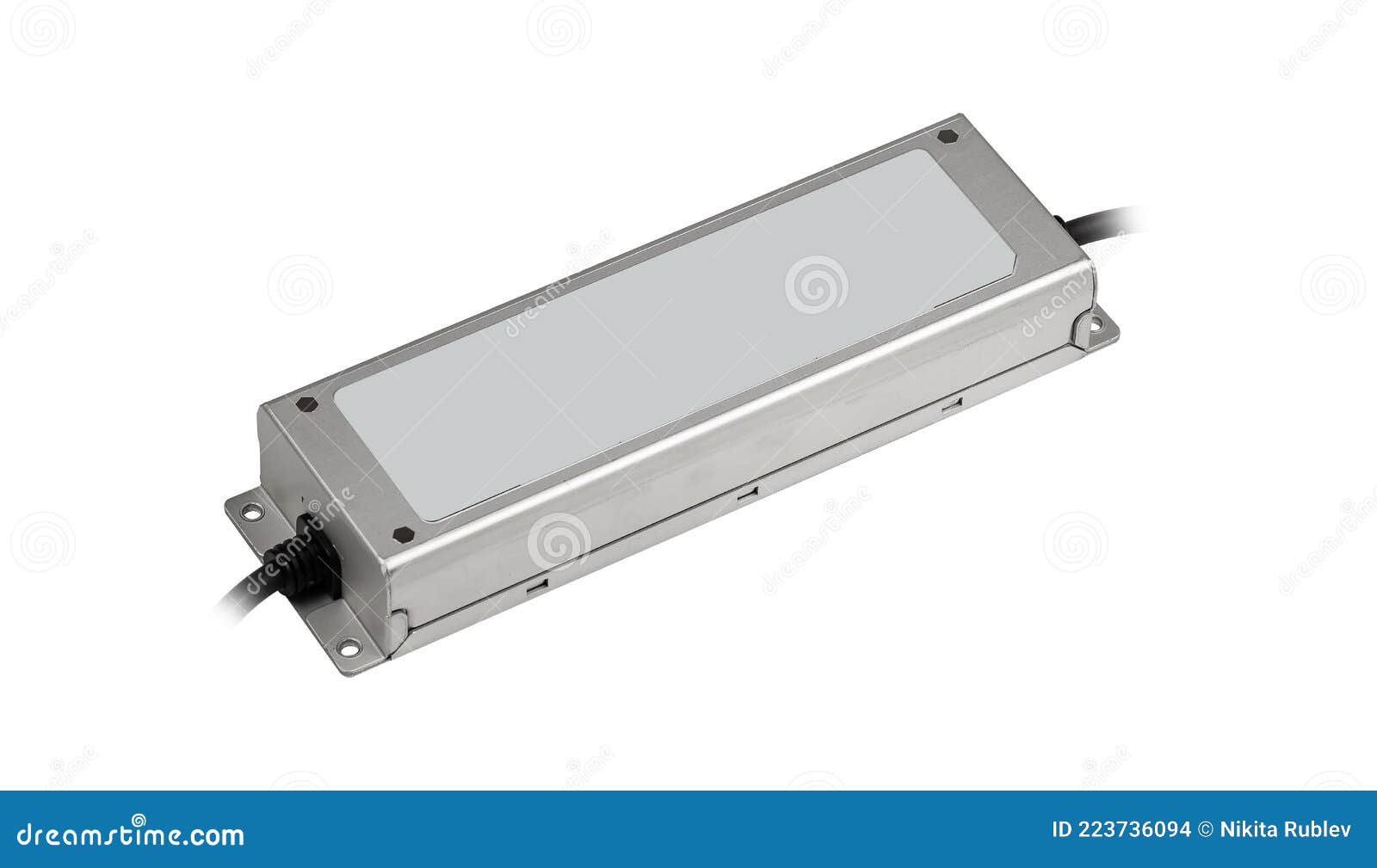 LED Lightning Power Supply Isolated on White Background Stock Photo ...