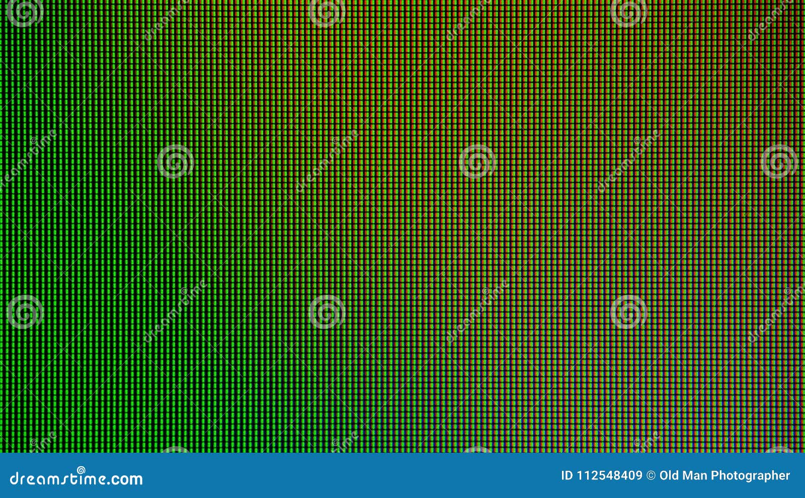 LED Lights from Computer Monitor Screen Display Panel for Design. Stock ...