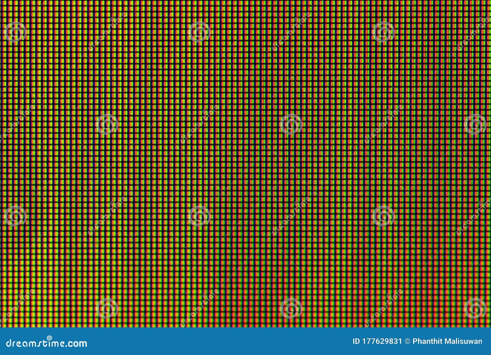 LED Lights from LED Computer Monitor Screen Display Panel for Graphic ...