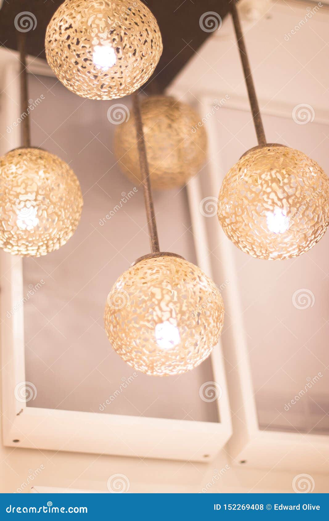 LED Lights Display in Store Stock Photo - Image of business, ceiling ...