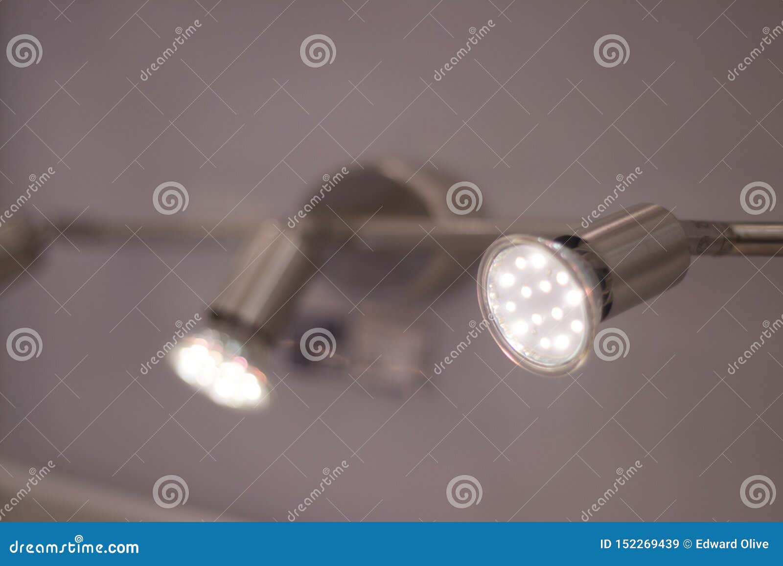 LED Lights Display in Store Stock Image - Image of interior, decor ...