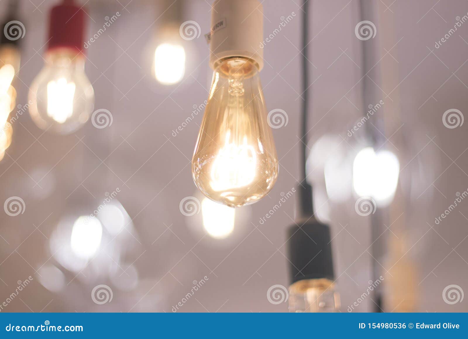 LED Lights Display in Store Stock Photo - Image of market, retro: 154980536