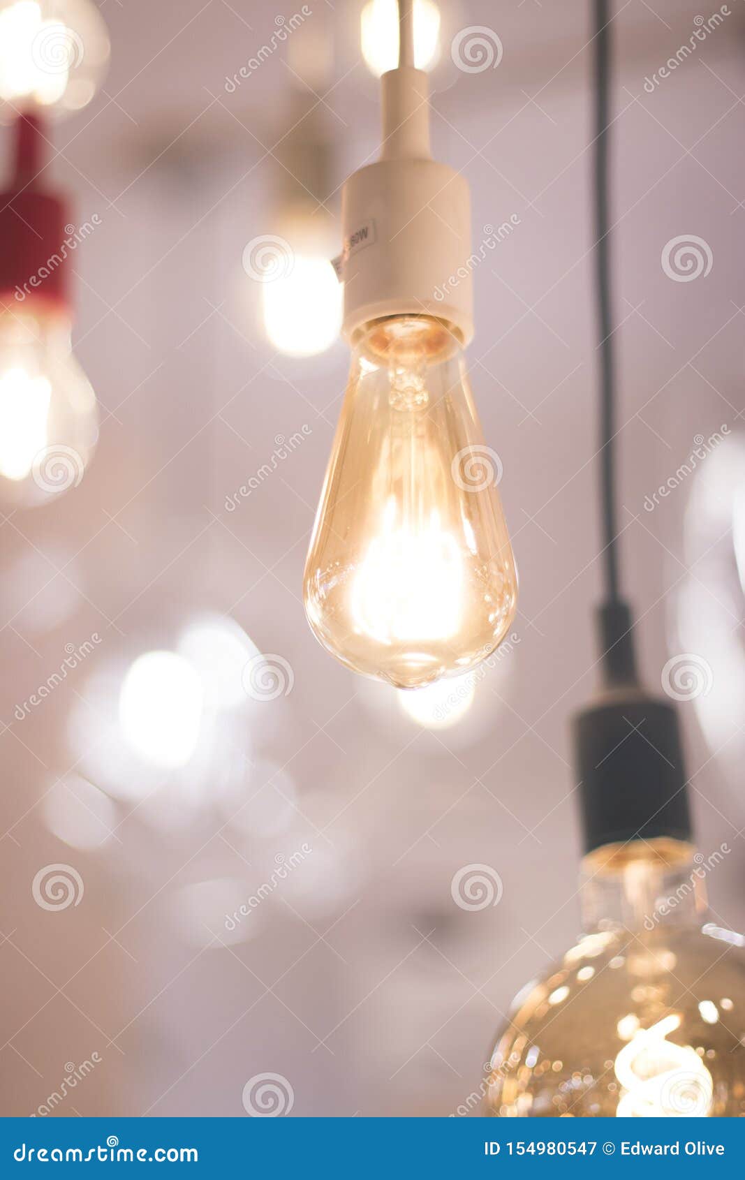 LED Lights Display in Store Stock Image - Image of glass, ceiling ...