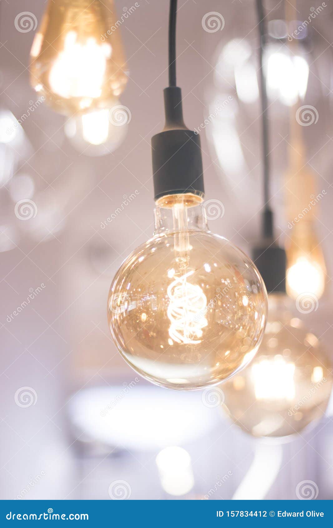 LED Lights Display in Store Stock Photo - Image of retail, bulb: 157834412