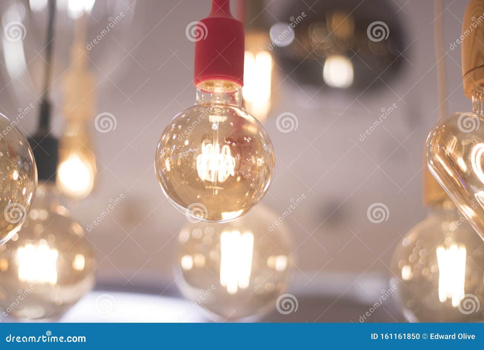 LED Lights Display in Store Stock Photo - Image of decor, shopping ...
