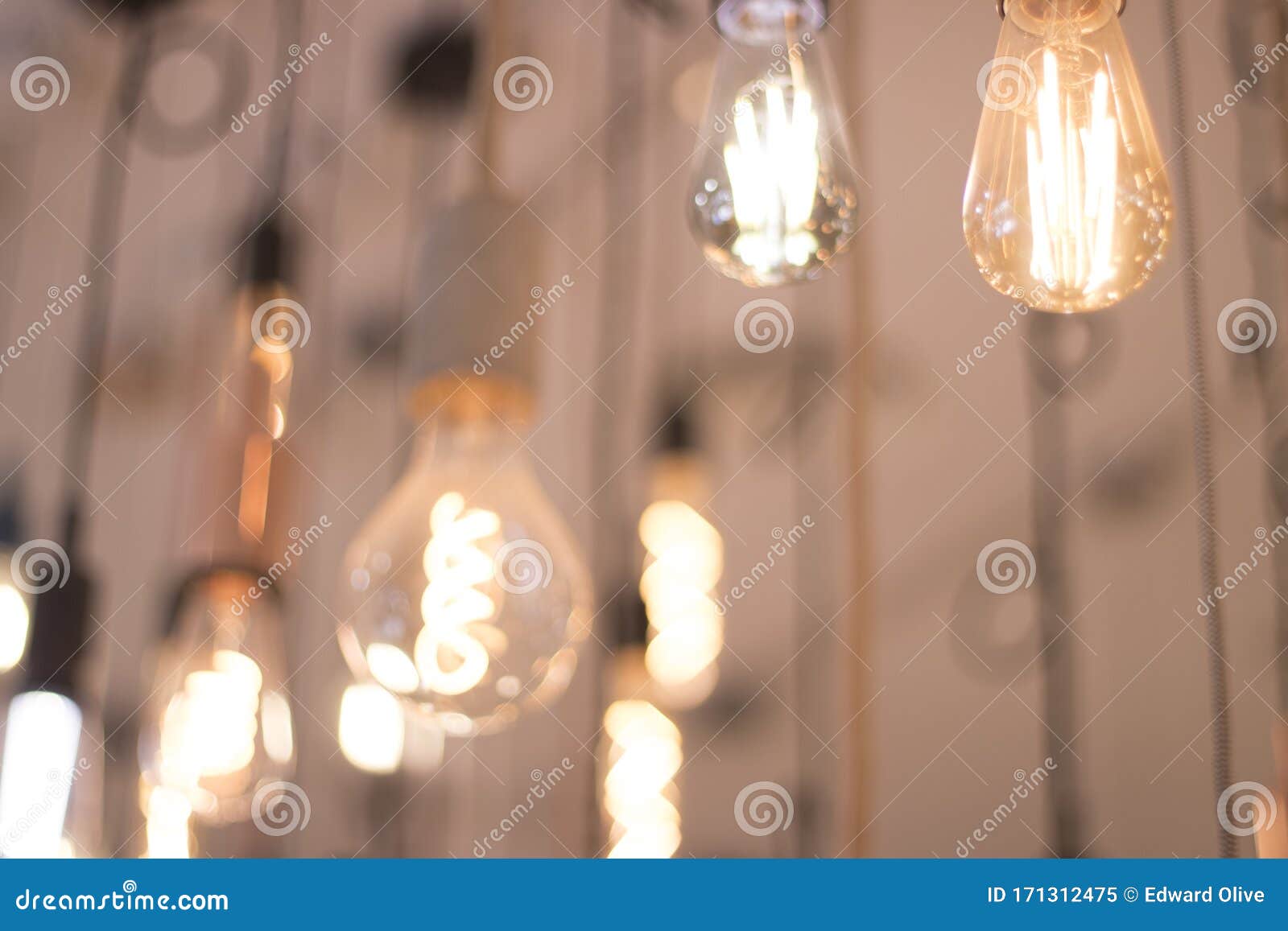 LED Lights Display in Store Stock Image - Image of inside, background ...