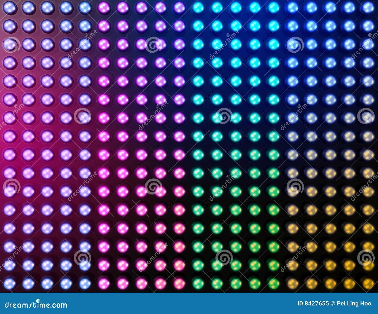 Led Lights Effect Background Stock Illustration - Illustration of ...