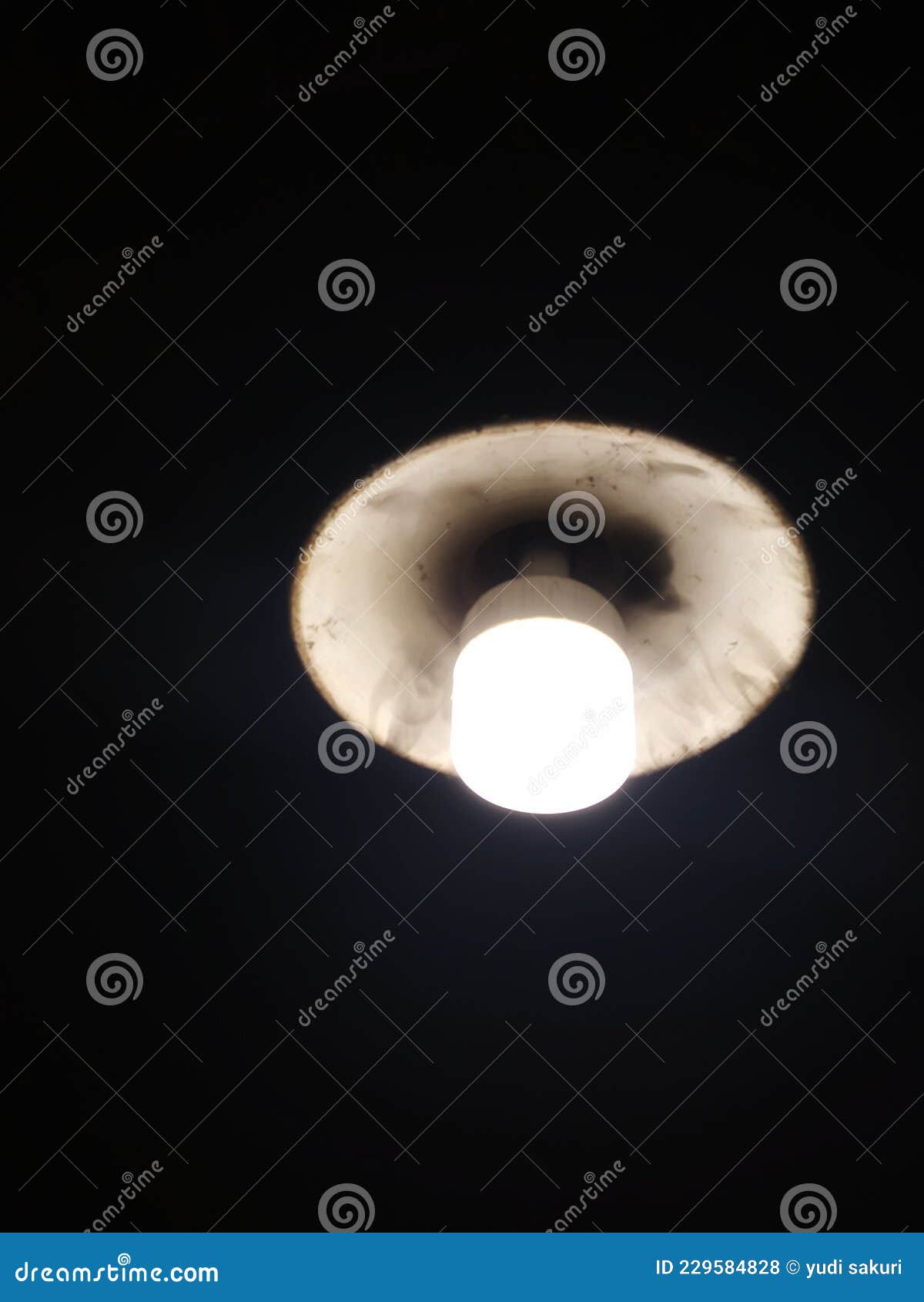 Led Lights with Light Reflectors at Night Stock Photo - Image of night ...