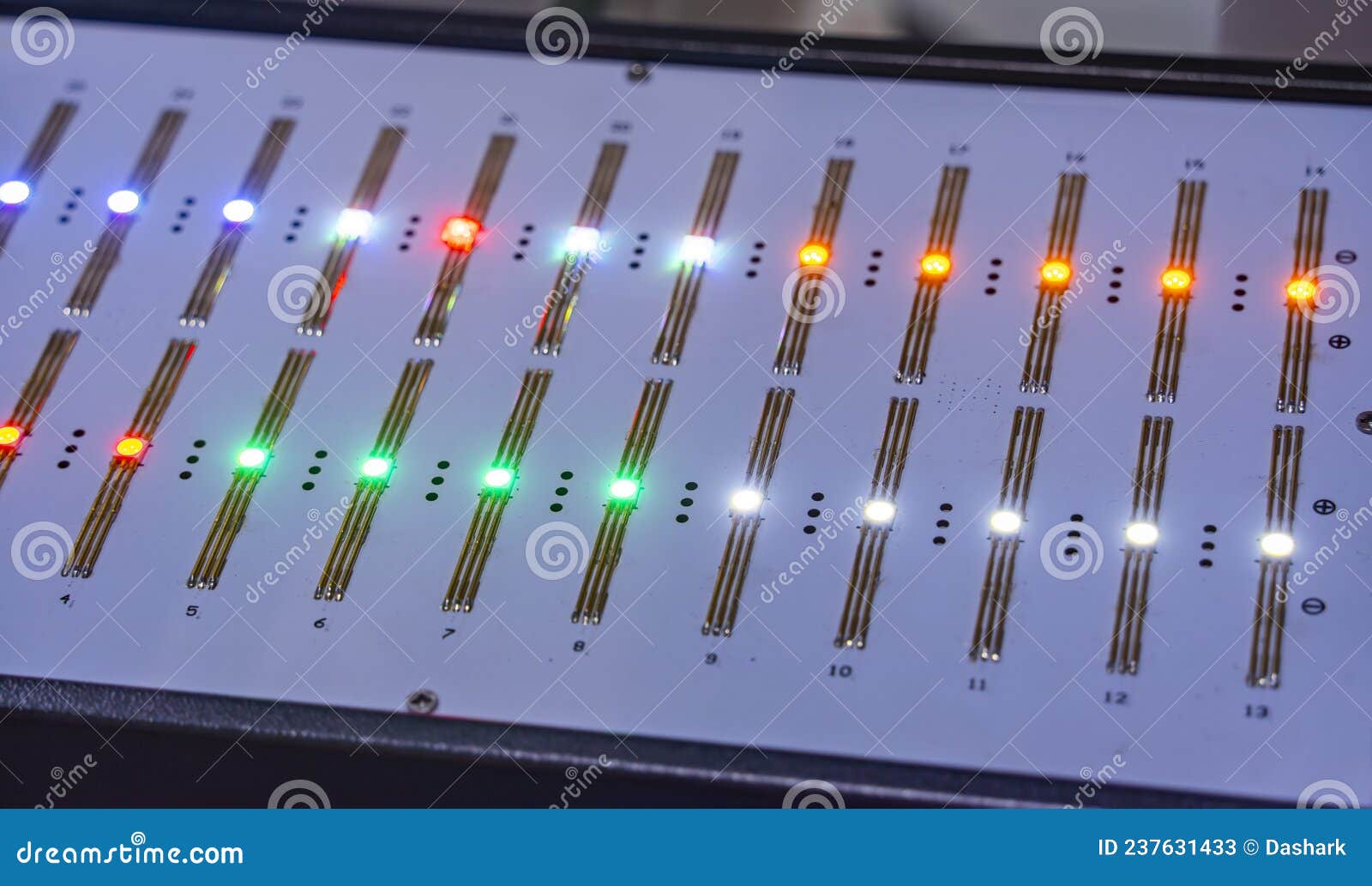 LED Lights. Multi-colored Light Bulbs for Illumination Stock Image ...