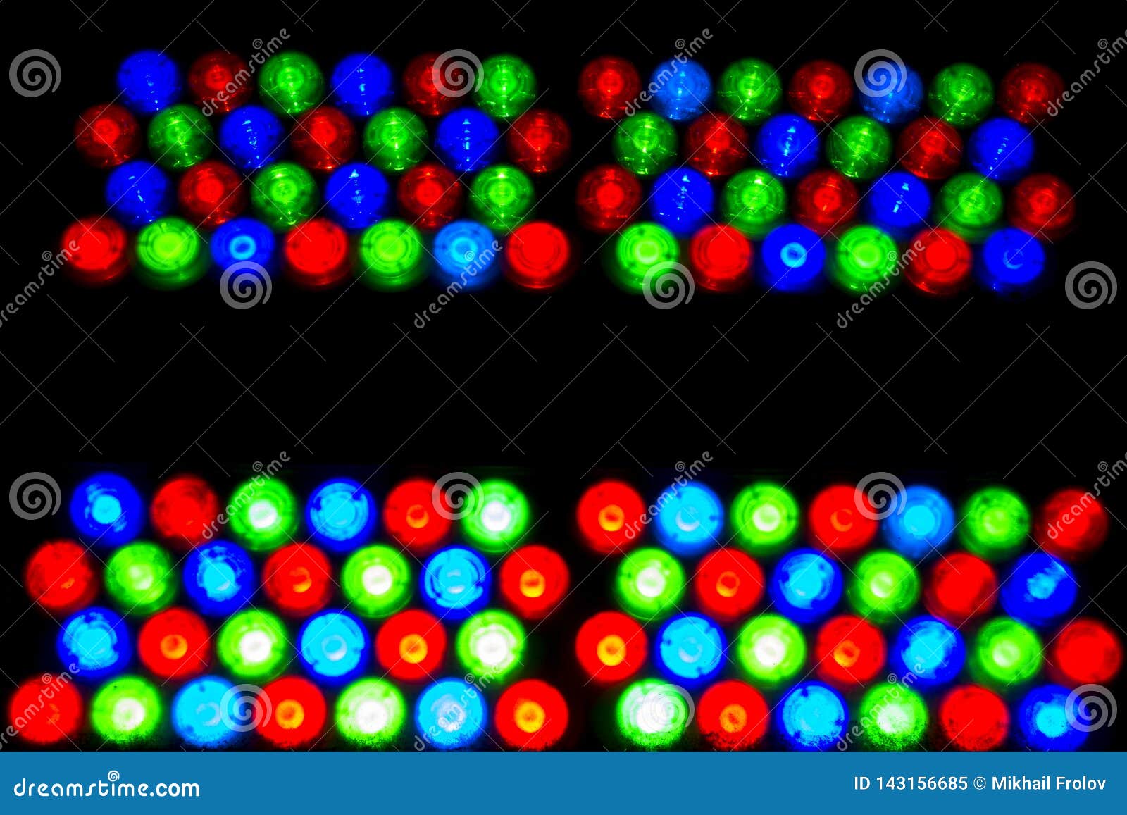 LED Lights. Multi-colored Light Bulbs for Illumination Stock Image ...