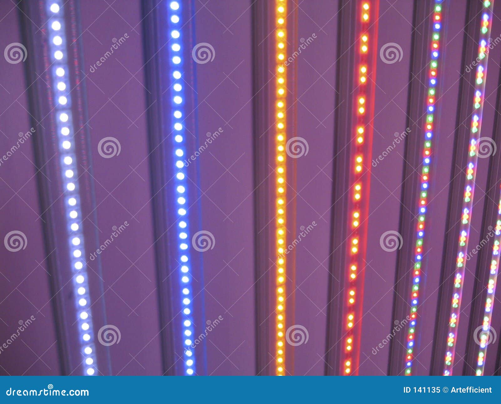 LED lights rainbow stock image. Image of green, party, stripes - 141135
