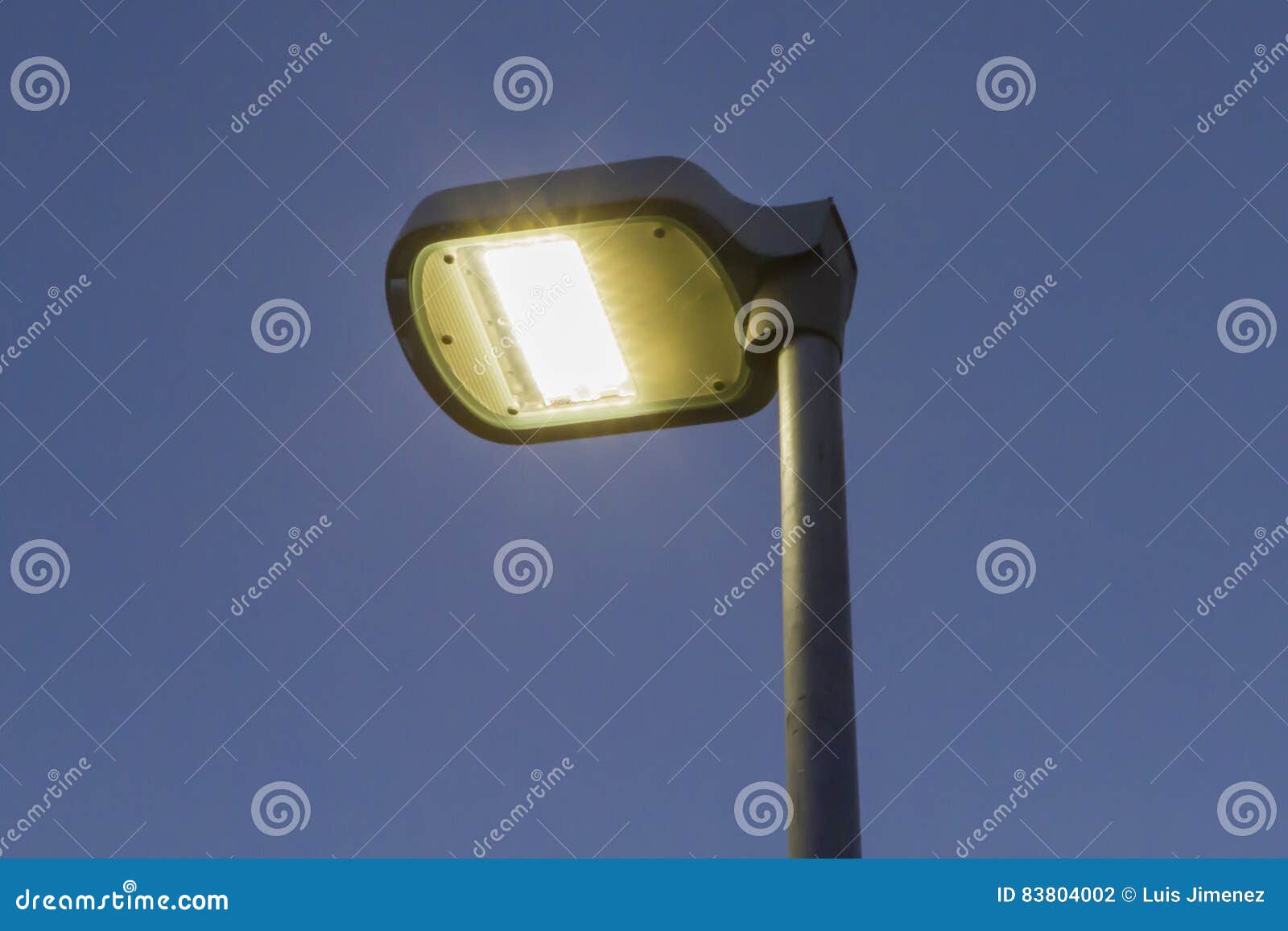 LED Lights Road Lighting with Blue Sky Stock Photo - Image of light ...