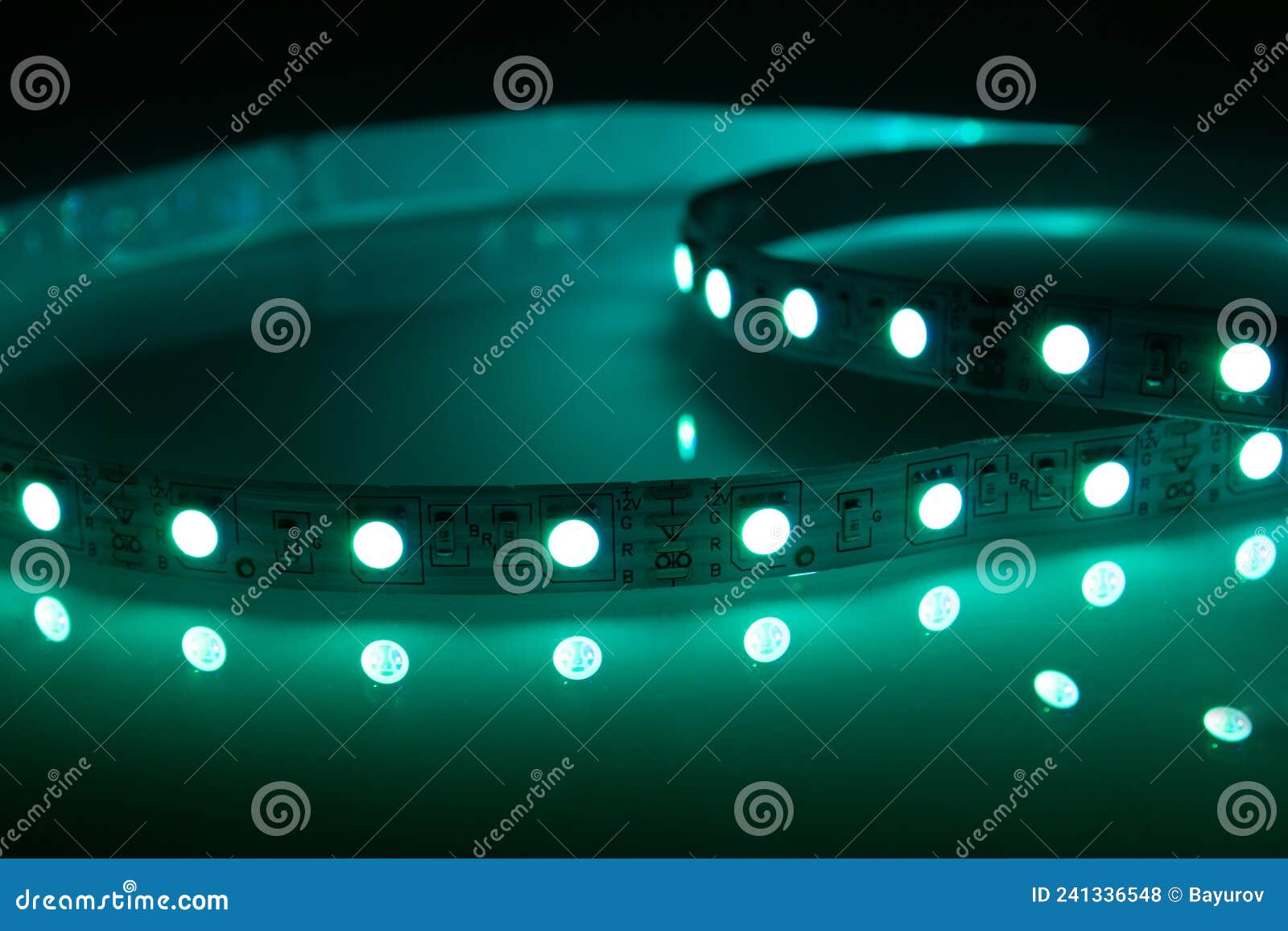 LED Lights Strip for Decoration of Interiors. LED Tape Stock Photo ...