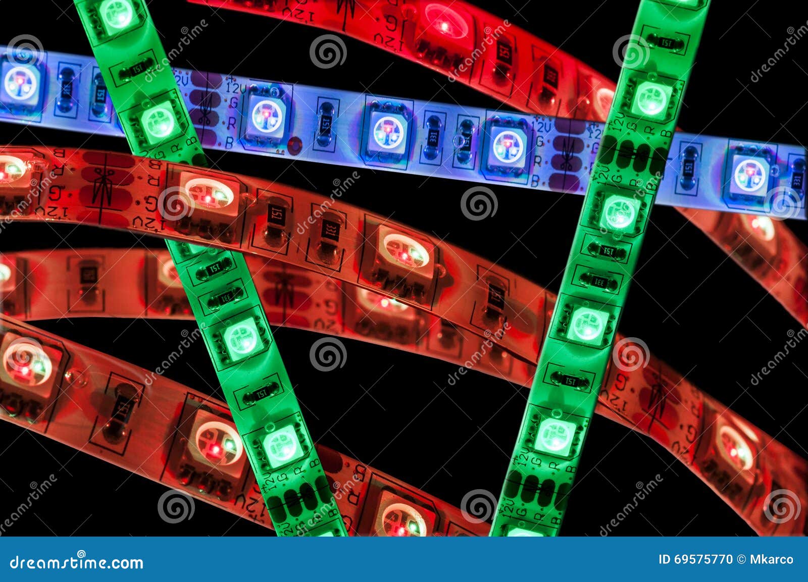 Led lights strip rgb stock photo. Image of economic, consumption - 69575770