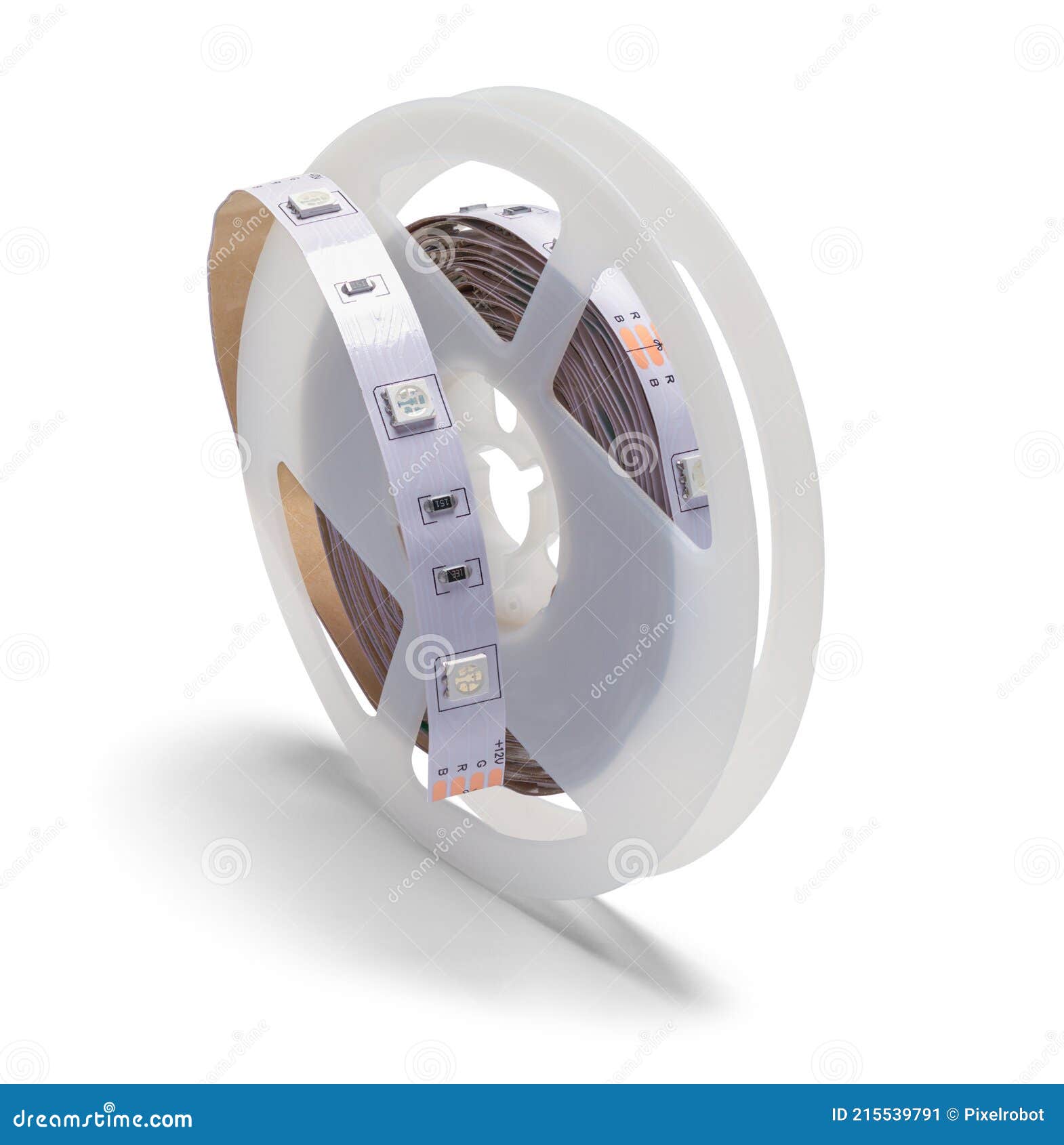 LED Lights Strip Roll stock image. Image of strip, lighting - 215539791