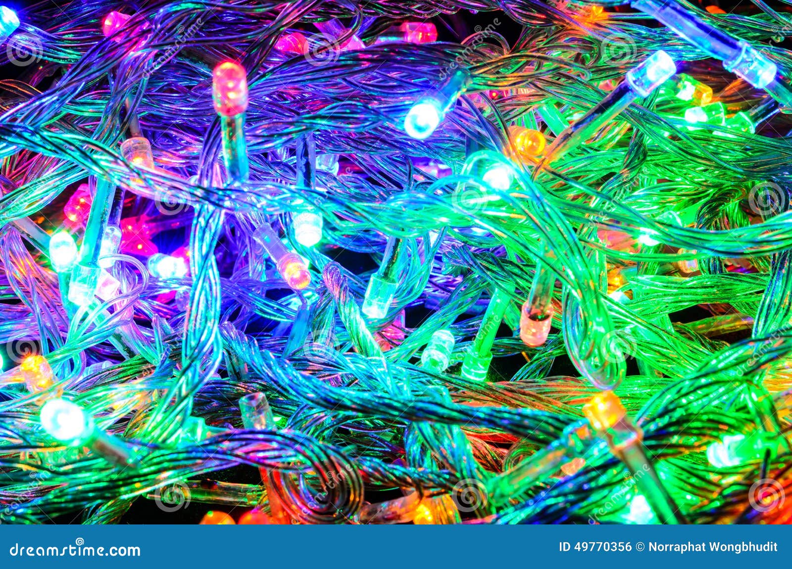 LED X mas Lights stock photo. Image of bright, green - 49770356