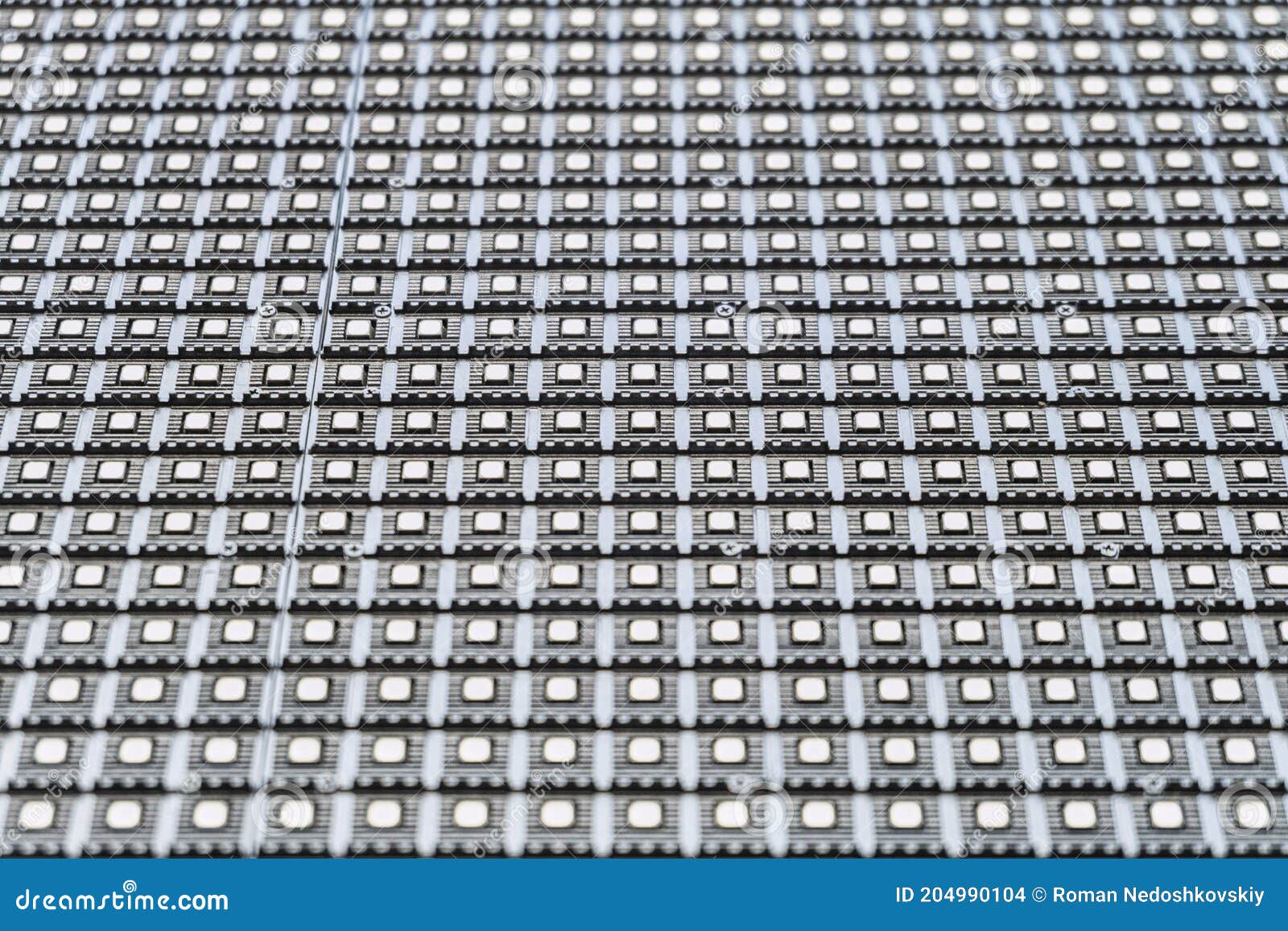 LED Matrix Outdoor Screen Close-up Stock Photo - Image of fragment ...