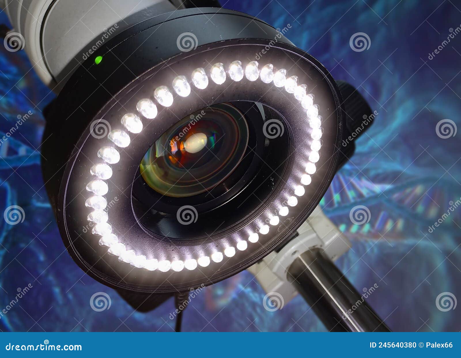 Led microscope ring light stock photo. Image of professional - 245640380
