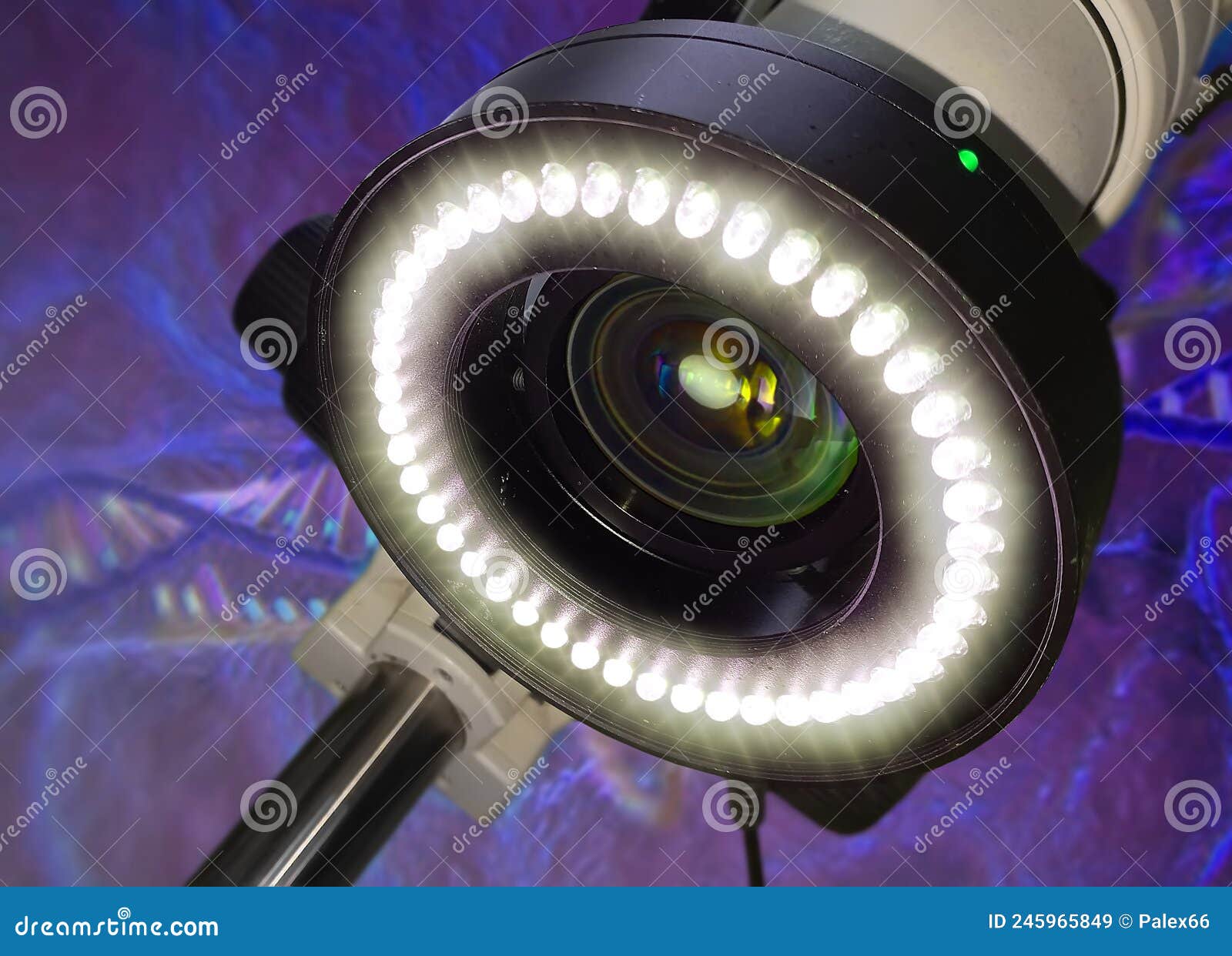 Led microscope ring light stock image. Image of instrument - 245965849