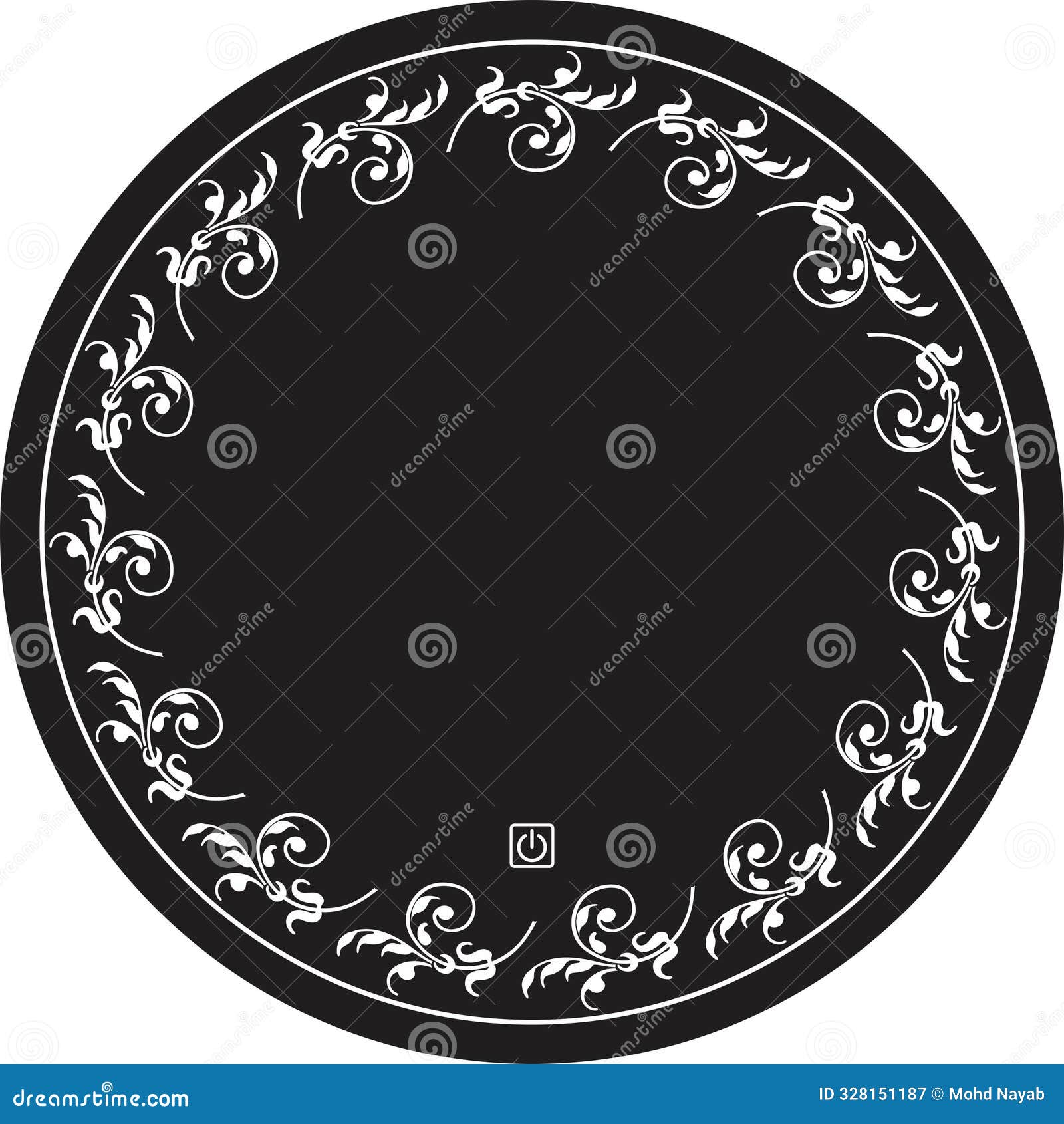 LED MIRROR BORDER DESIGN Wall Pattern Screen Pattern - Cdr X6 Stock ...