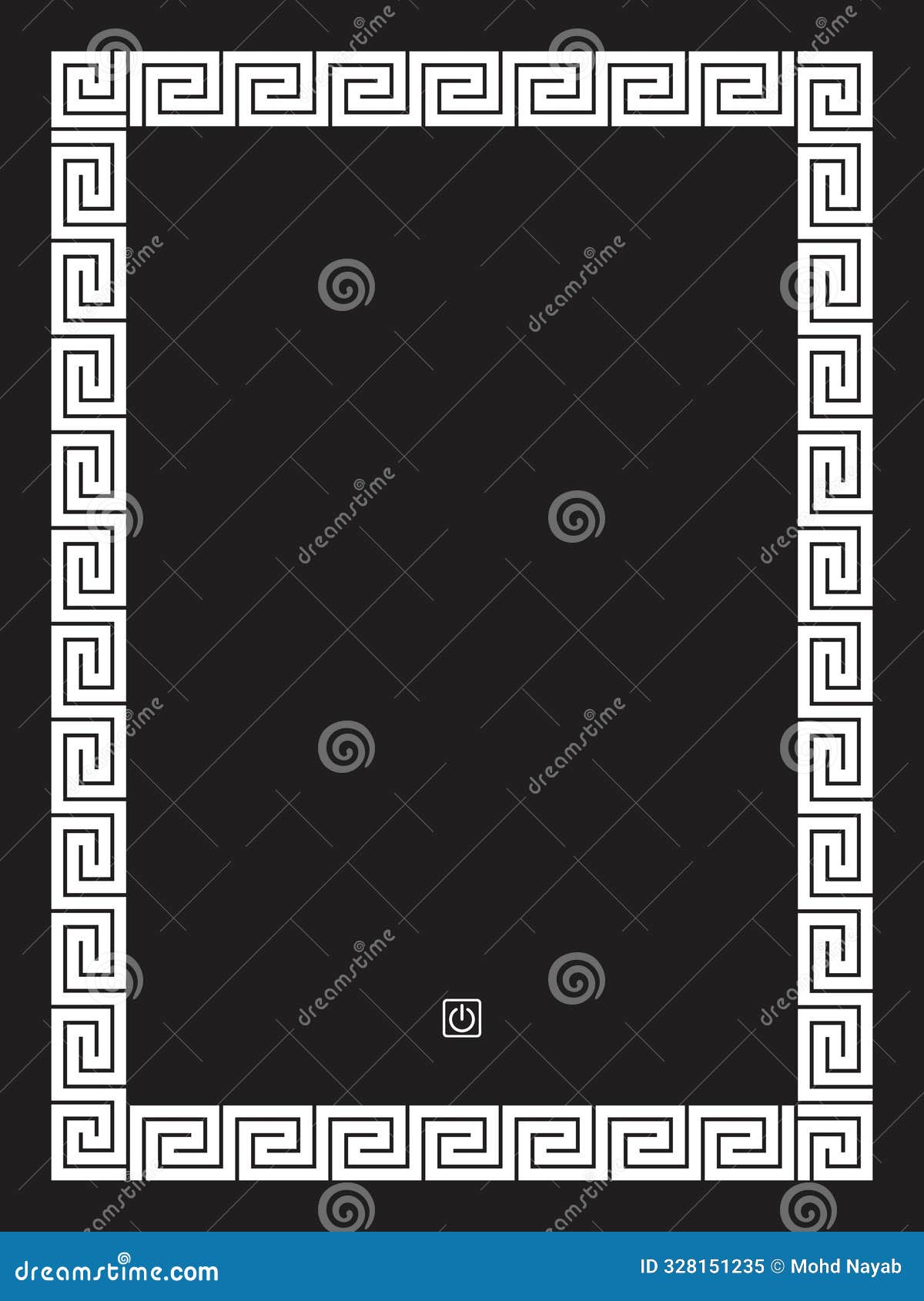 LED MIRROR BORDER DESIGN Wall Pattern Screen Pattern - Cdr X6 Stock ...