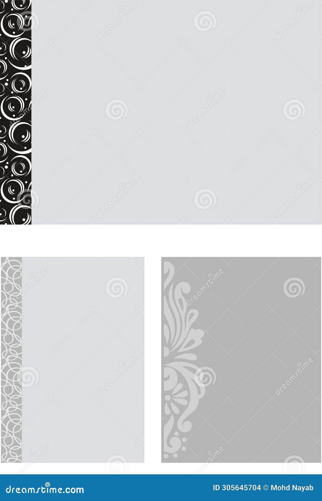 Led Mirror Glass Floral Border Pattern Frame, Design Vector ...