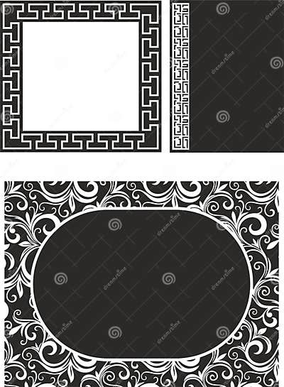 Led Mirror Glass Floral Border Pattern Frame, Design Vector ... Led Mirror Glass Floral Border Pattern Frame, Design Vector ...