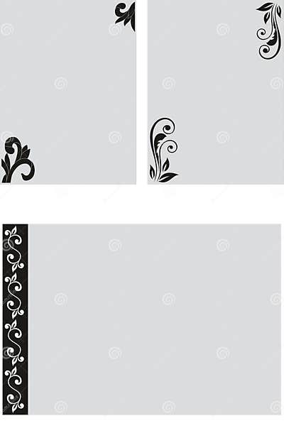 Led Mirror Glass Floral Border Pattern Frame, Design Vector ...