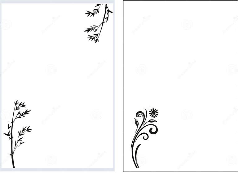 Led Mirror Glass Floral Border Pattern Frame, Design Vector ...