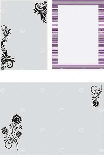 Led Mirror Glass Floral Border Pattern Frame, Design Vector ...