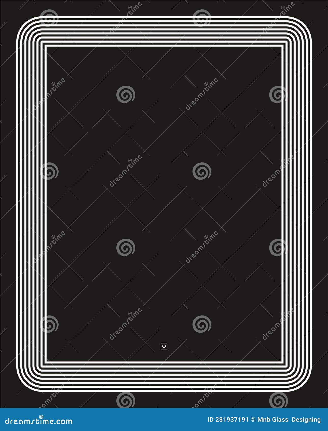 Led Mirrors Glass Border Design Vector Cdr 281937191