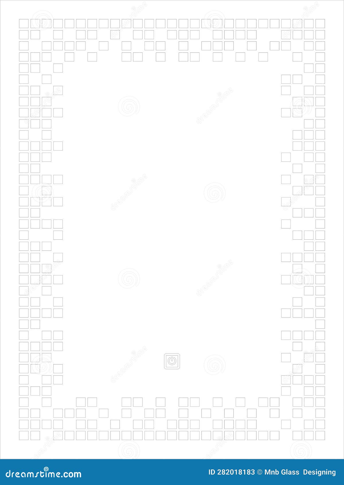 Led Mirrors Glass Border Design Vector CDR Stock Vector - Illustration ...