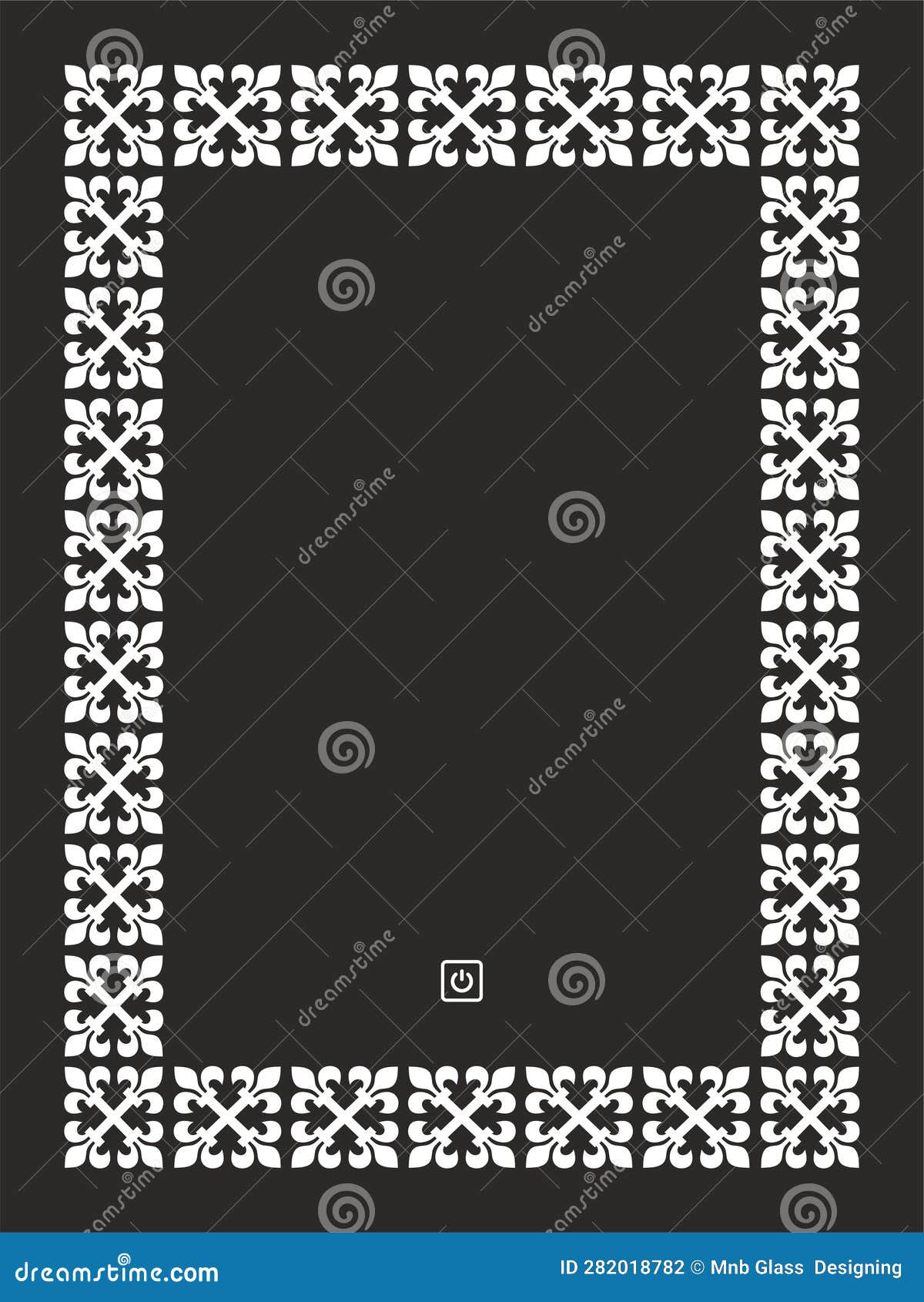 Led Mirrors Glass Border Design Vector CDR Stock Vector - Illustration ...