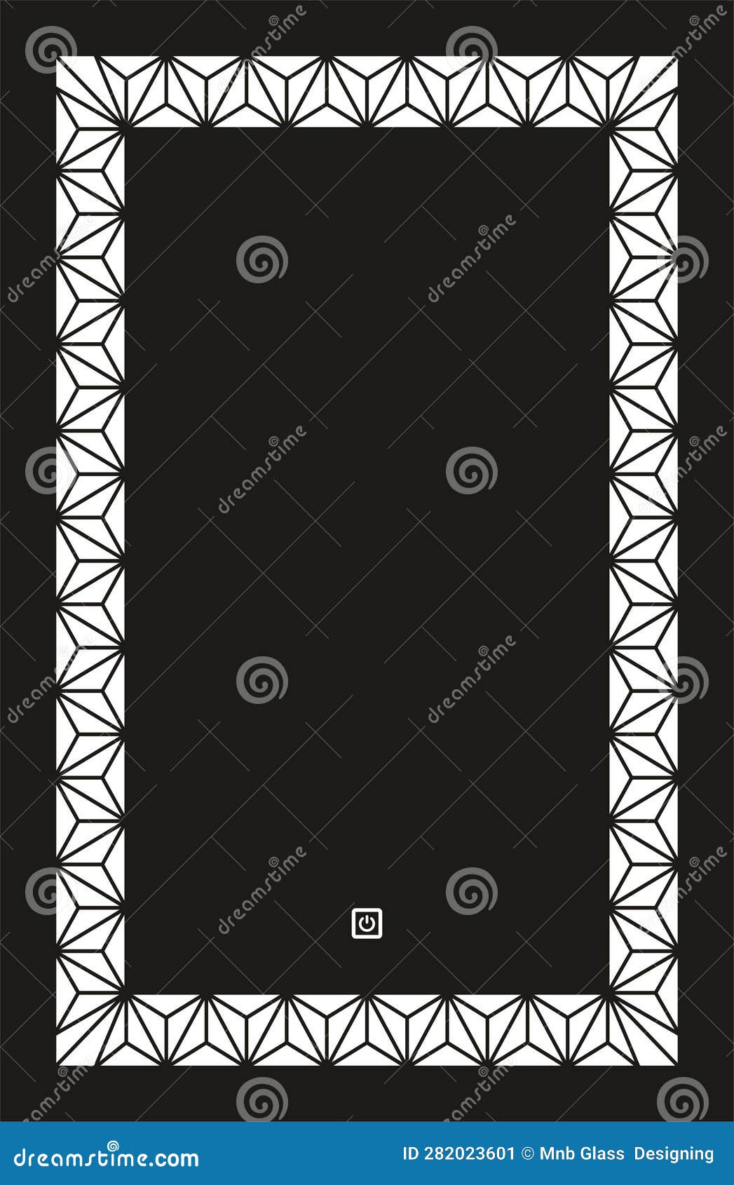 Led Mirrors Glass Border Design Vector CDR Stock Vector - Illustration ...