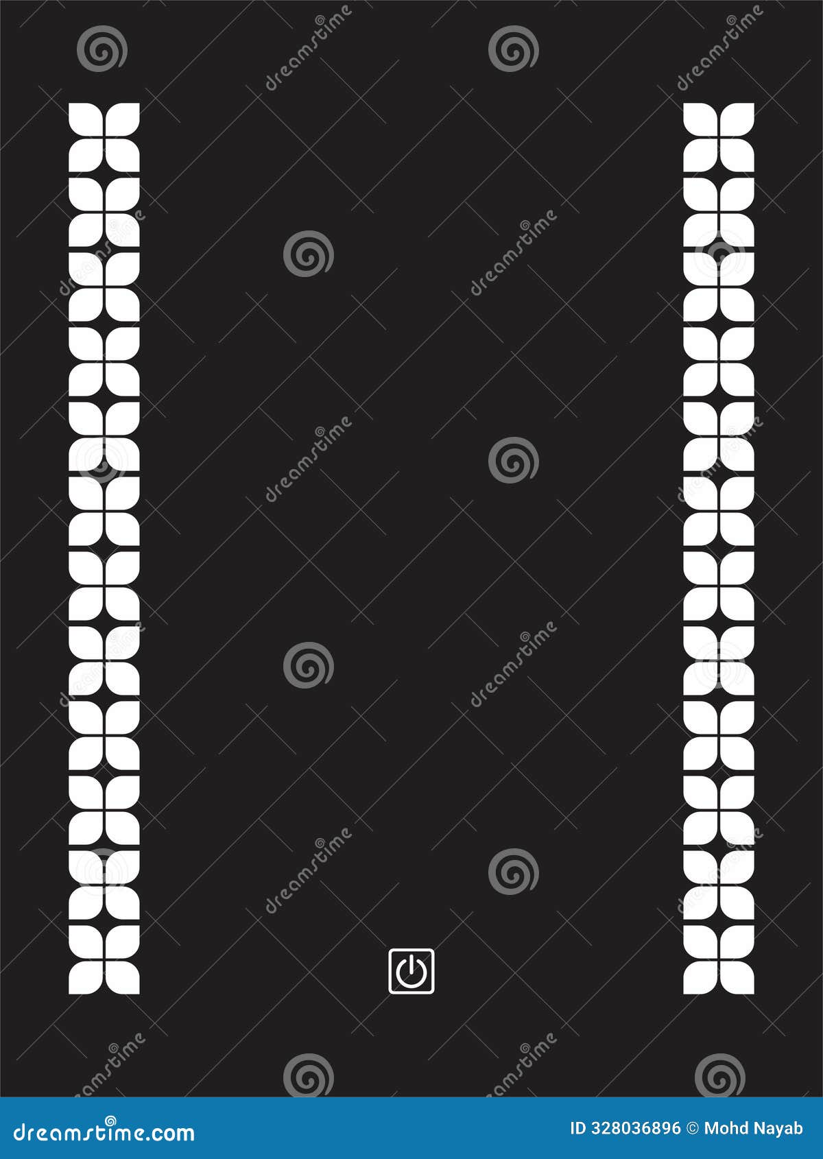 Led Mirrors Glass Border Design Vector CDR. X6 Stock Vector ...