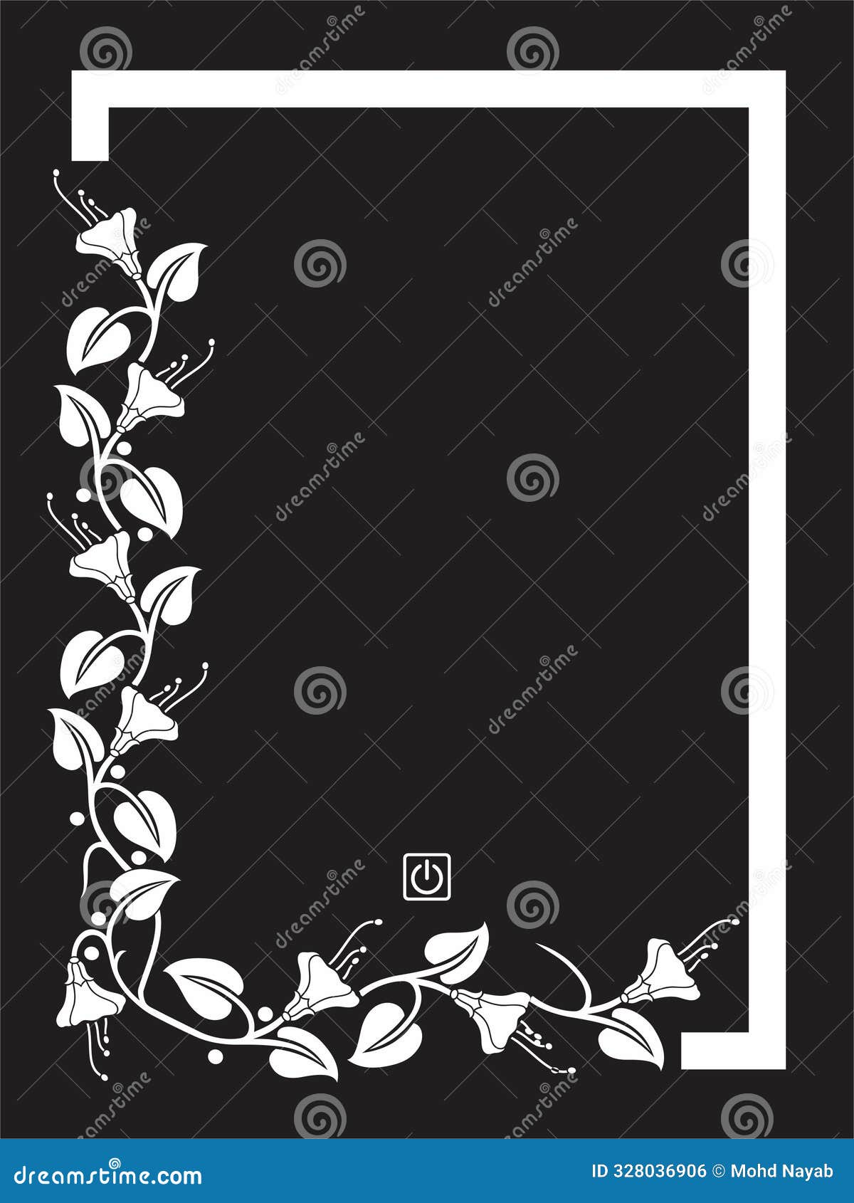 Led Mirrors Glass Border Design Vector CDR. X6 Stock Vector ...