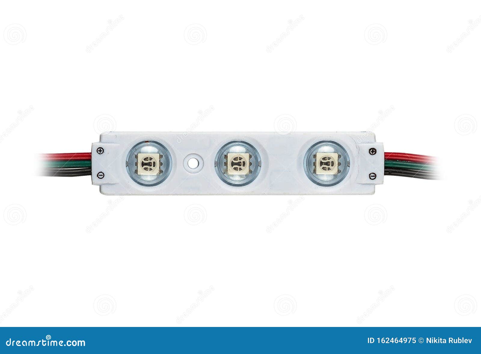 LED Module Isolated on White Background Stock Image - Image of ...