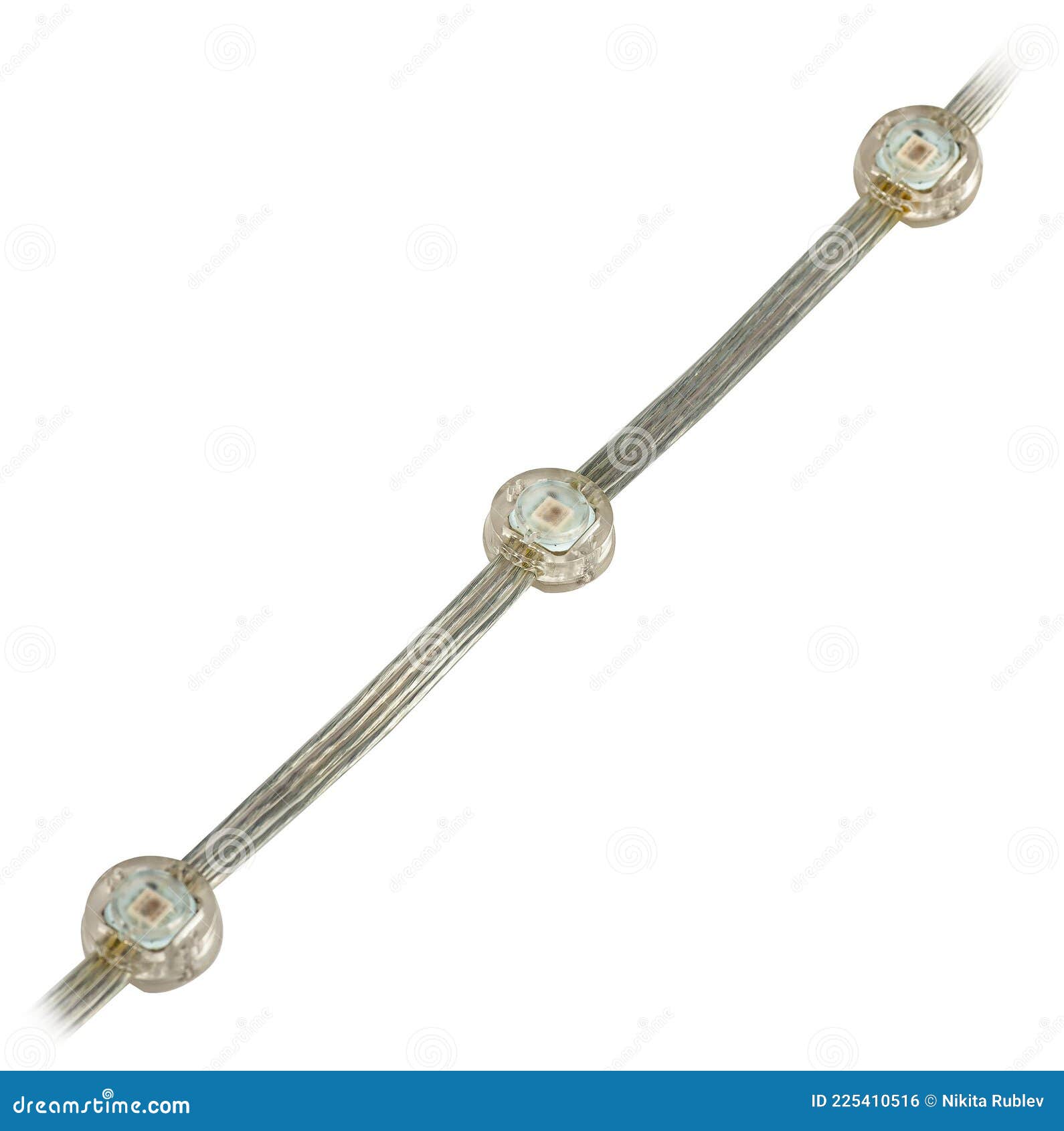 LED Module Isolated on White Background Stock Photo - Image of bulb ...