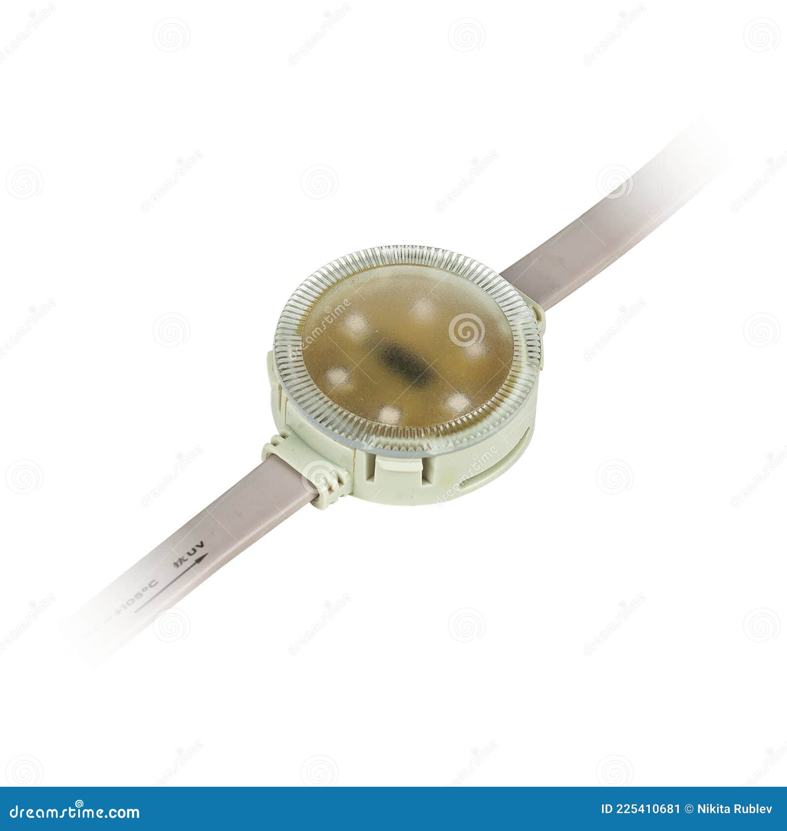 LED Module Isolated on White Background Stock Image - Image of emit ...