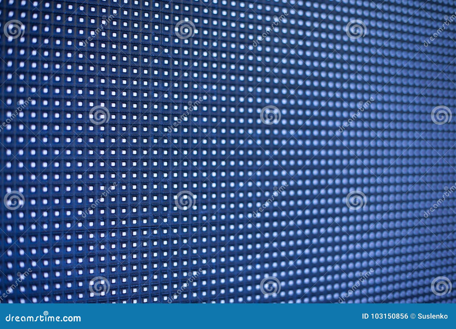 Glowing Led Panel. Abstract Blue Background. Stock Photo - Image of ...