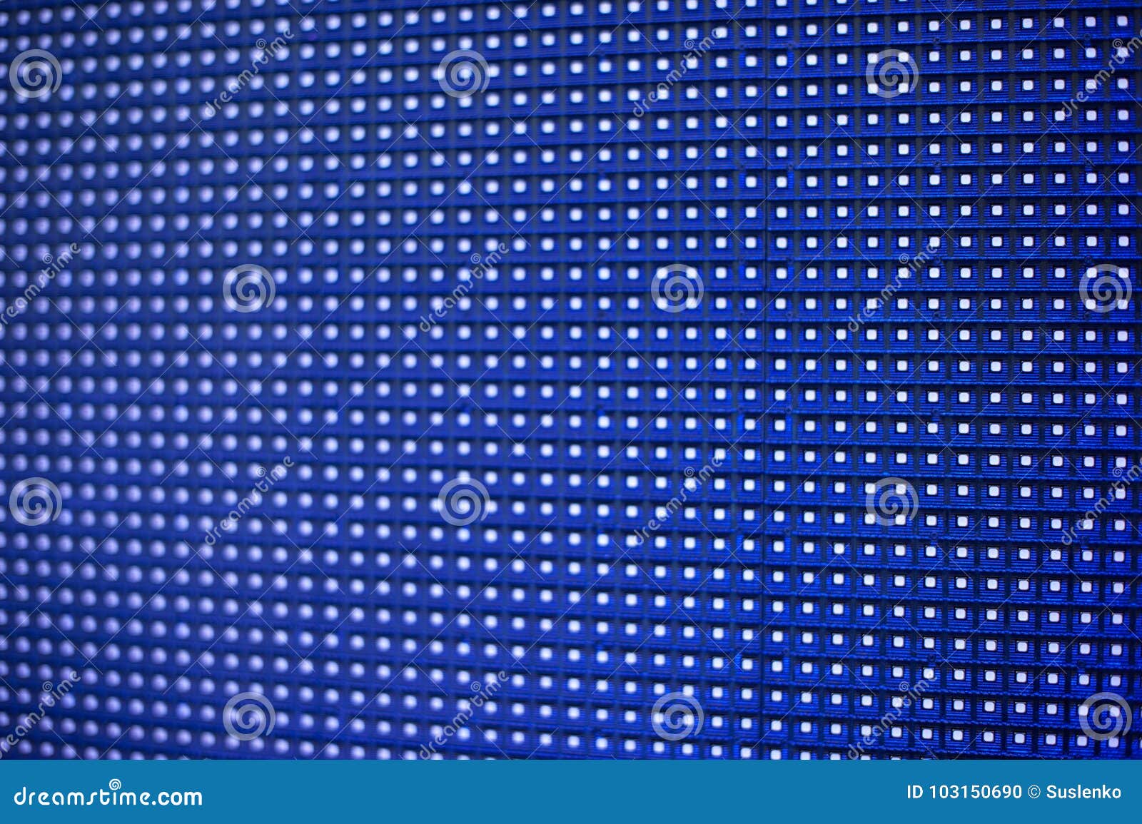 Glowing Led Panel. Abstract Blue Background. Stock Photo - Image of ...