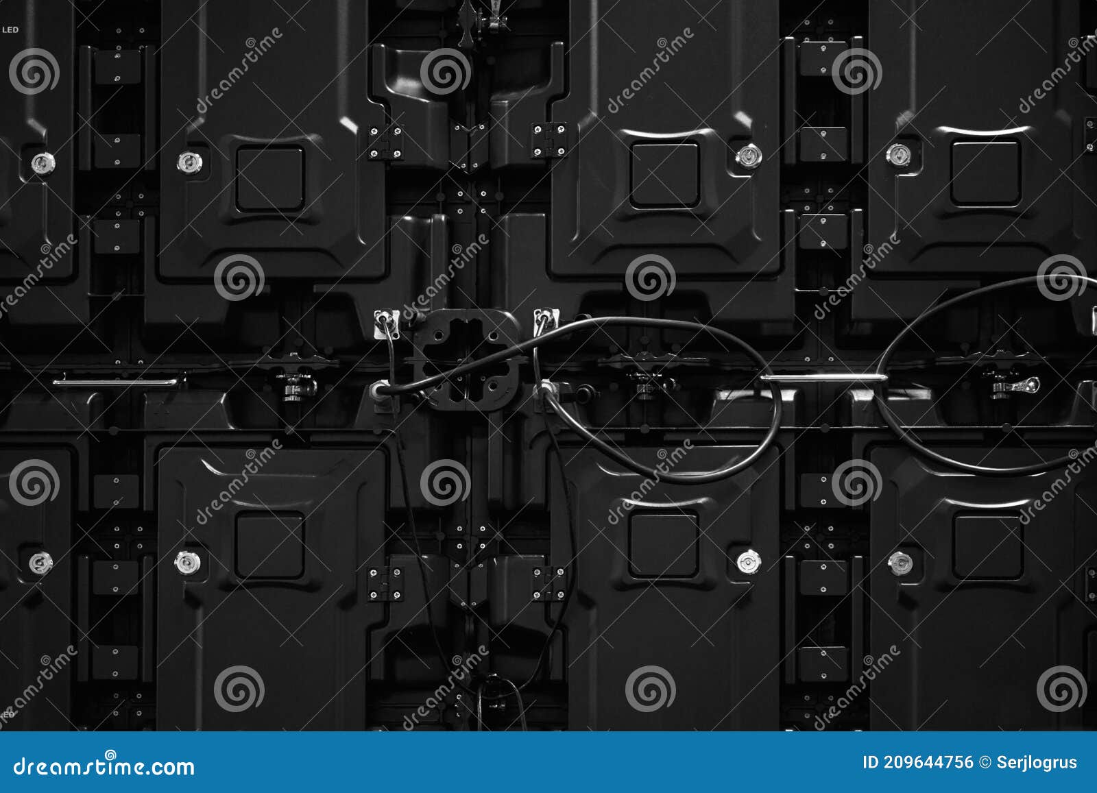 LED panel. Back side stock photo. Image of futuristic - 209644756
